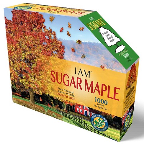 Madd Capp Puzzles: I Am Sugar Maple - 1000 Piece Tree Shaped Jigsaw ...