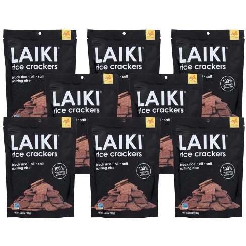 Laiki Black Rice Crackers - Case Of 8/3.53 Oz : Target