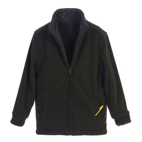 Gioberti Boys' Zip Up Reversible Polar Fleece Heavy Jacket, Olive ...