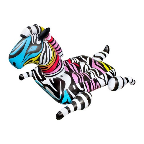 Poolmaster Zany Zebra Jumbo Swimming Pool Float Rider : Target