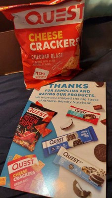 Quest Nutrition Cheese Crackers - Cheddar Blast - 4.23oz : Target
