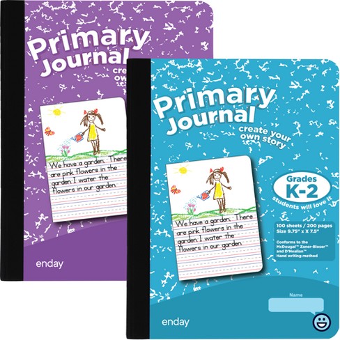 Enday Primary Journal Story Composition Notebooks, Half Ruled Notebook ...