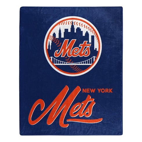 Mlb New York Mets 50 X 60 Raschel Throw Blanket : Target
