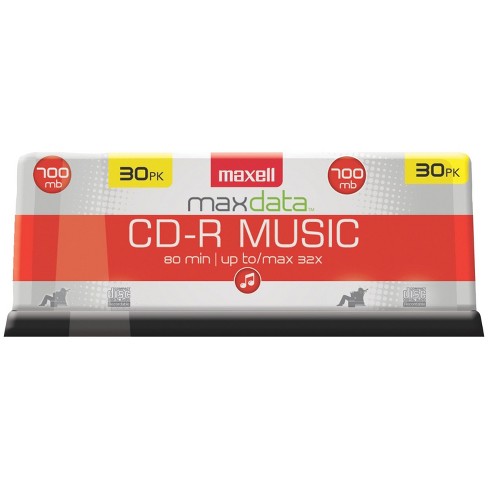 Maxell® Cd-r Music 32x 80-minute Blank Discs On Spindle : Target