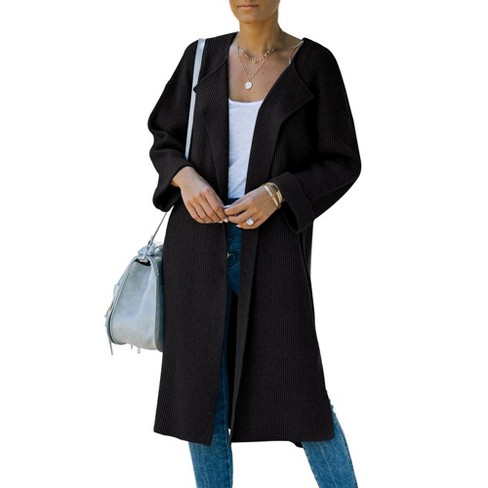 Women's Cardigan Sweater Button-down Long Sleeve Oversized Knit ...