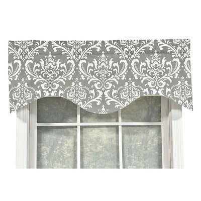 Rlf Home Verona Petticoat Modern Premium Design Printed Valance 3" Rod ...