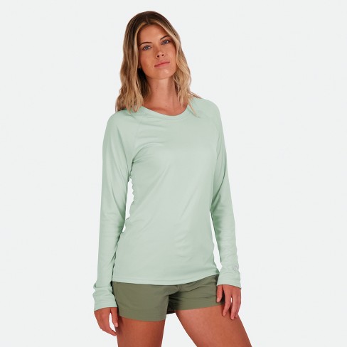 Vapor Apparel Women's Upf 50+ Uv Sun Protection Solar Long Sleeve Shirt, Seagrass, X Large : Target