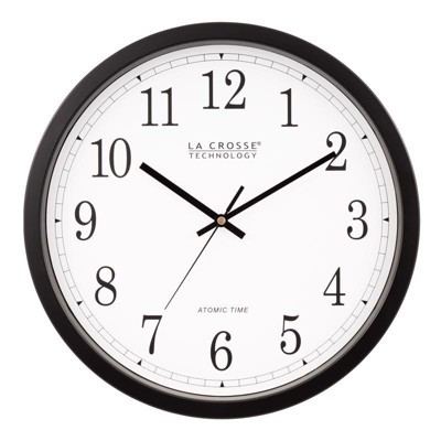 16" Luxe Wall Clock Black/brass - Threshold™ : Target