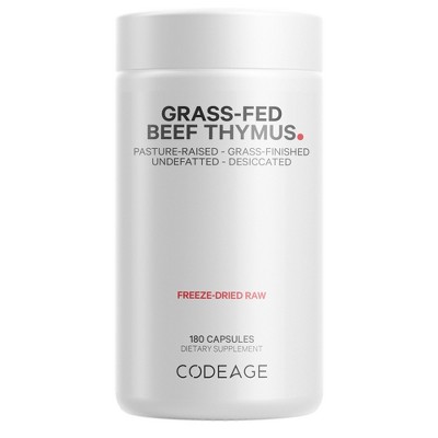 Carlyle Herbage Farmstead Grass Fed Beef Thymus 2100mg | 200 Capsules ...