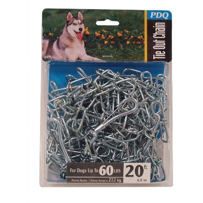 Pdq Silver Steel Dog Tie Out Chain Large : Target
