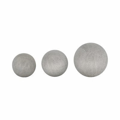 Sagebrook Home Set Of 3 Decorative Orbs - Contemporary Turquoise And ...
