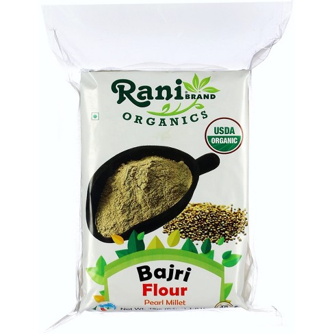 Organic Bajri Flour (pearl Millet) - 64oz (4lbs) 1.81kg - Rani Brand ...