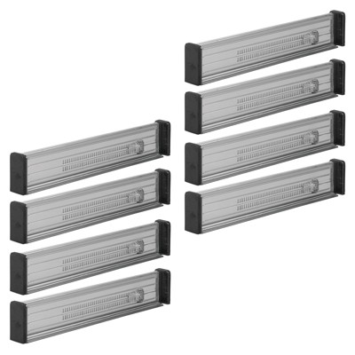 Mdesign Metal Wire Closet 2-tier Shelf Divider And Separator, 2 Pack ...