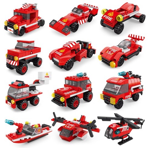 Fun Little Toys 12-pack Firefighting Building Bricks, Fire Rescue ...