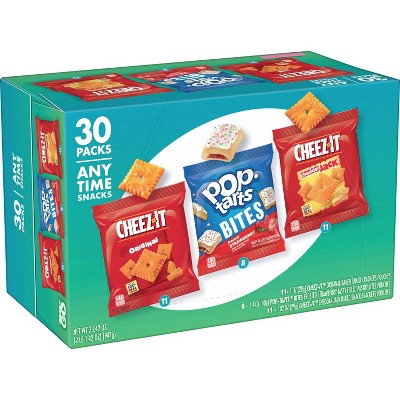 Kellogg's Cheez-it + Poptarts Snacks Variety Pack - 33.42oz : Target