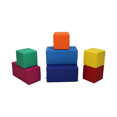 Factory Direct Partners 7pc Softscape Kids' Block Set: Foam Soft Play ...