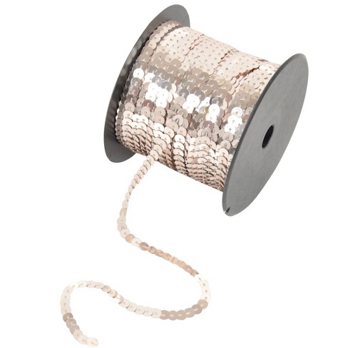 Alilang Flat Sequin Strip, 6mm String Metallic Sequin Strand, Paillette ...