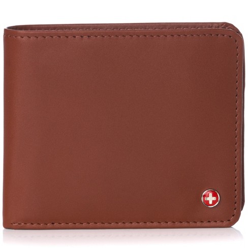 Alpine Swiss Rfid Mathias Mens Wallet Deluxe Capacity Passcase Bifold ...