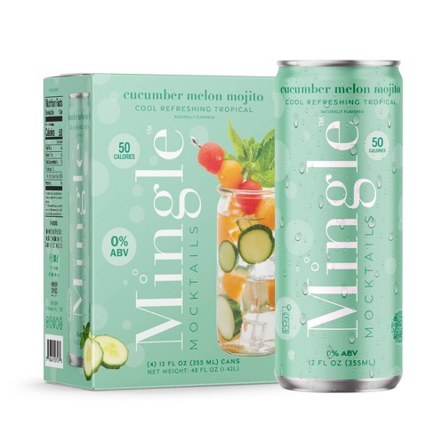 Mingle Mocktails Cucumber Melon Mojito - 4pk/355ml Cans : Target