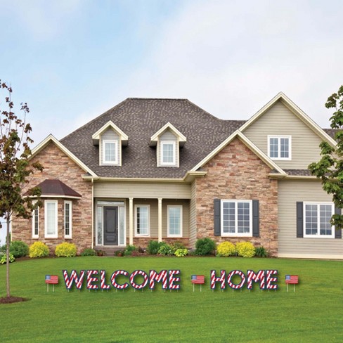 Big Dot Of Happiness Patriotic Welcome Home - Yard Sign Outdoor Lawn ...