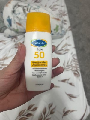 Cetaphil Sheer Mineral Liquid Face Sunscreen Spf 50 - 1.7 Fl Oz : Target