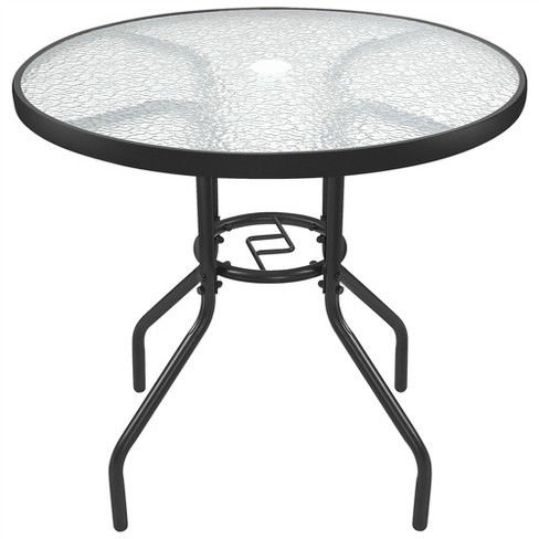 Yaheetech 31.5inch Outdoor Patio Round Bistro Table Black : Target