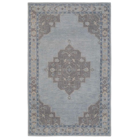 Obeetee Noble Medallina Hand Made Indoor Area Rug - 8'x10' Blue : Target