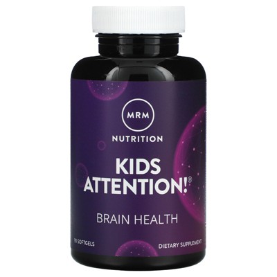 Mrm Kids Attention! Brain Health, 90 Softgels, Dietary Supplements : Target