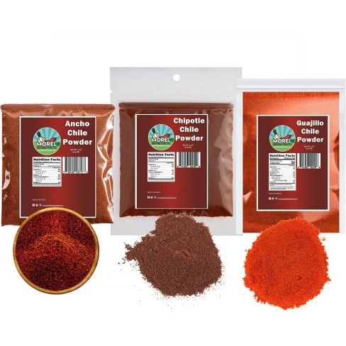 Morel Distribution Co | Chile Powder Trio. Ancho Powder, Chipotle ...