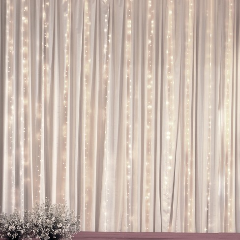 Twinkle Star Window Curtain String Light Christmas Party Home Garden ...