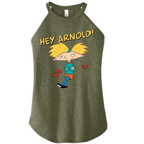 Women's Hey Arnold! Cool Arnold Graphic High Neck Tank - Heather ...
