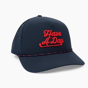 Breezy Golf Have A Day Rope Snapback Hat Cap - Navy / Red : Target