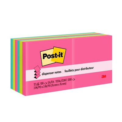 Post-it Pop-up Original Notes, 3 X 3 Inches, Poptimistic, Pack Of 12 ...