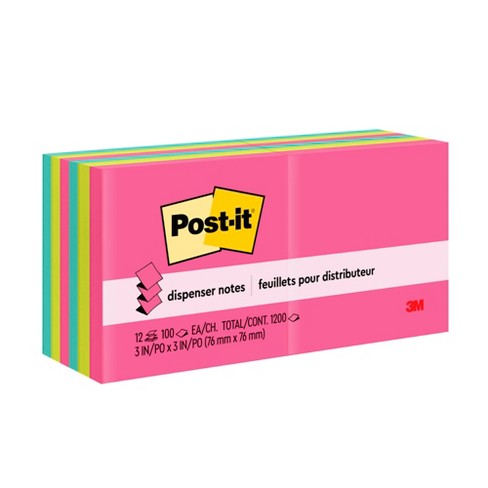 Post-it Pop-up Original Notes, 3 X 3 Inches, Poptimistic, Pack Of 12 ...