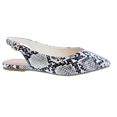 Women's Emerson Snake Slingback Flats - Liliana : Target