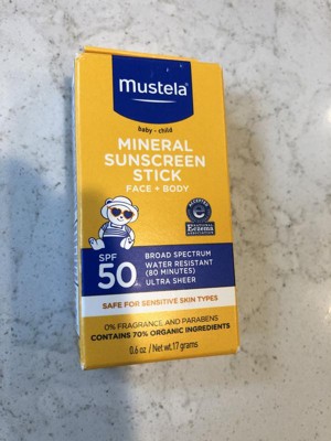 Mustela Mineral Baby Sunscreen Stick - Spf 50 - 0.6oz : Target