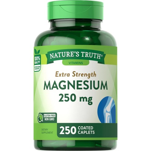 Nature's Truth Magnesium Supplement 250mg | 250 Caplets : Target