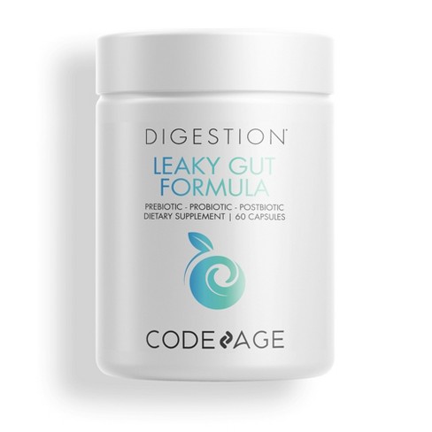 Codeage Leaky Gut Supplement, L-glutamine, Prebiotics, Probiotics ...