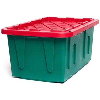 Greenmade Professional Storage Ultra Durable 27 Gallon Plastic Storage ...