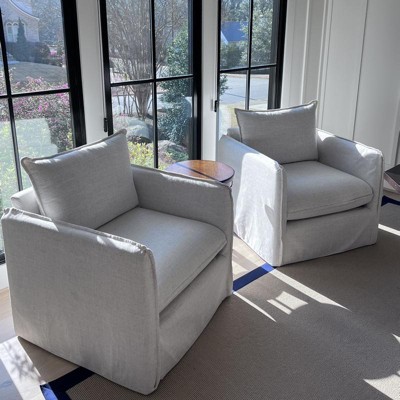 Berea Slouchy Lounge Chair With French Seams Ditsy Floral - Threshold ...