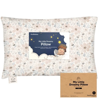 KeaBabies Jumbo Toddler Pillow with Pillowcase, 14X20 Soft Organic ...