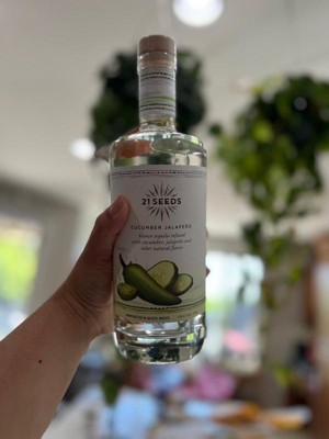 21 Seeds Cucumber Jalapeno Infused Blanco Tequila - 750ml Bottle : Target