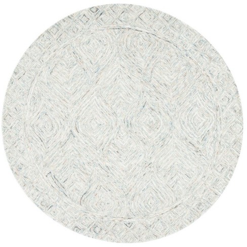 Ikat Ikt703 Hand Tufted Area Rug - Beige/grey - 6' Round - Safavieh ...