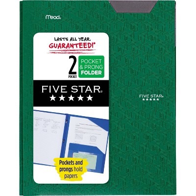 2 Pocket Plastic Folder With Prongs Green - Up & Up™ : Target