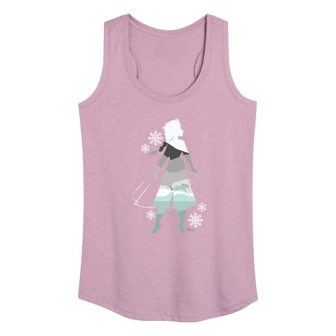 Women's Frozen 2 Elsa Hero Pose Graphic Racerback Tank - Heather Orchid ...