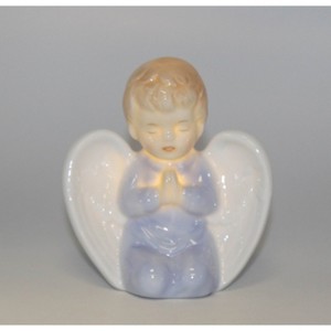 Kevins Gift Shoppe Ceramic Praying Angel Boy Led Night Light : Target