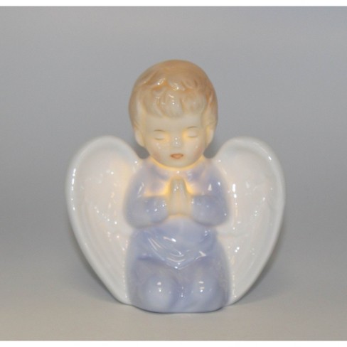 Kevins Gift Shoppe Ceramic Praying Angel Boy Led Night Light : Target