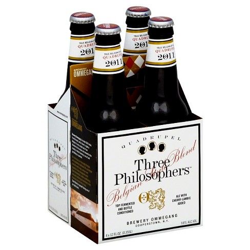 Ommegang Three Philosophers Belgian-style Quadrupel Ale Beer - 4pk/12 ...
