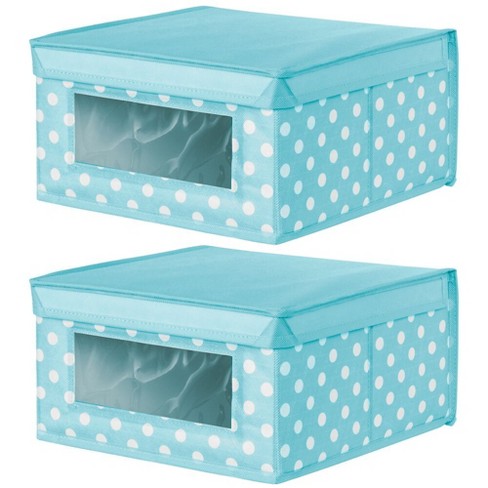 Mdesign Soft Fabric Child/kid Storage Organizer Box - 2 Pack : Target