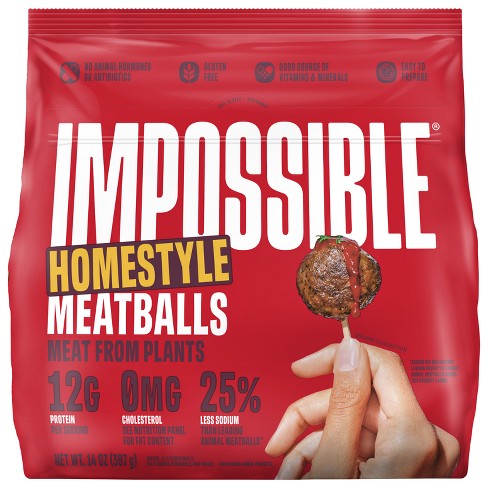 Impossible Plant Based Meatballs - Frozen - 14oz : Target